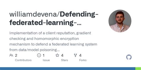 GitHub Williamdevena Defending Federated Learning System Implementation Of A Client