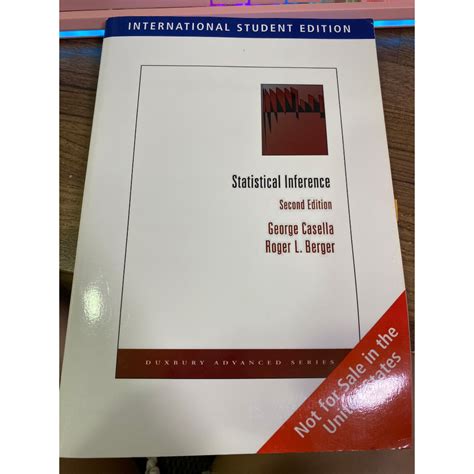 快速出貨 統計推論原文書 Statistical Inference Second Edition 蝦皮購物