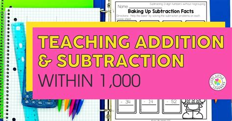 Teaching Addition And Subtraction Within 1000 Lucky Little Learners