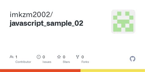 Github Imkzm2002javascriptsample02