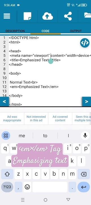emphasizing text in html ctutorialbynaziasohail youtube