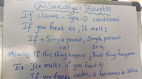 If Clause Zero Conditional Type 0 Explanation With Examples Youtube