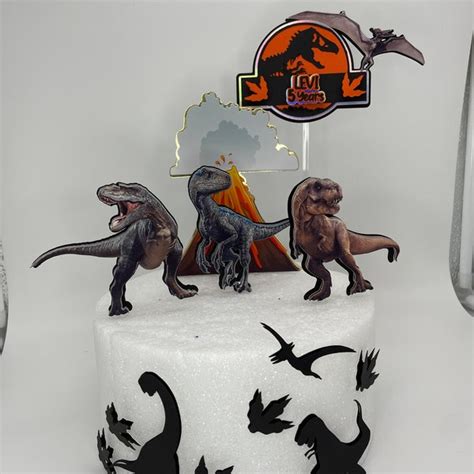 Jurassic World Cake Topper Etsy