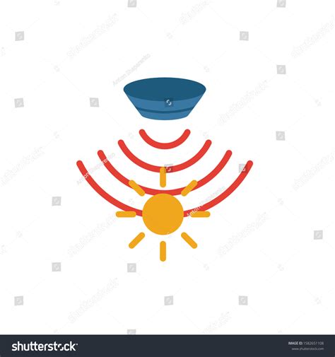 Ultrasonic Sensor Icon Simple Element Sensors Vector có sẵn miễn phí bản quyền