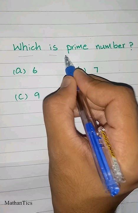 Identify Prime Number Quiz Numbers Youtube