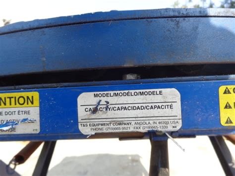 T And S Equipment Ez Loader Self Leveling Pallet Carousel Positioner 40 Outside Diameter