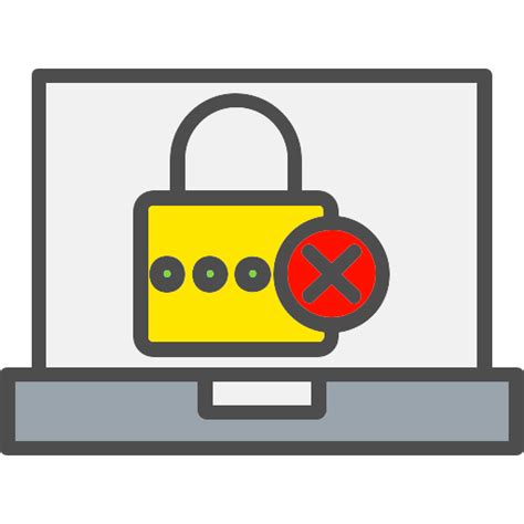 wrong password generic outline color icon