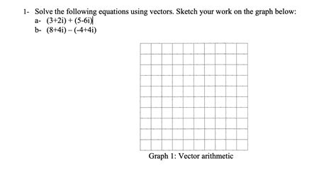 Solved Solve The Following Equations Using Vectors Sketch Chegg
