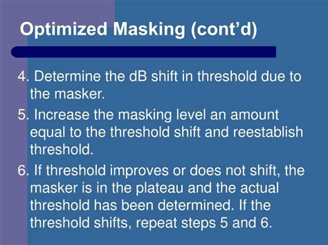 Ppt Comprehensive Guide To Audiology Masking Techniques Powerpoint Presentation Id 9647409