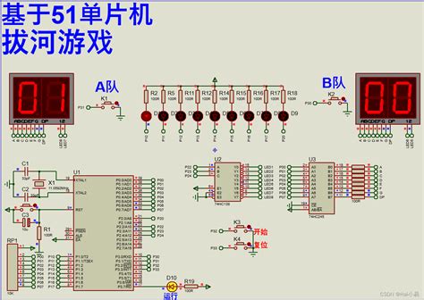 【proteus仿真】【51单片机】拔河游戏设计单片机拔河游戏机程序 Csdn博客 【proteus仿真】【51单片机】拔河游戏设计单片机拔河游戏机程序 Csdn博客