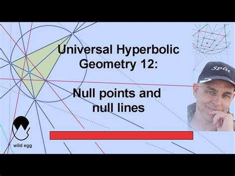 Free Video Null Points And Null Lines In Universal Hyperbolic Geometry Lecture From