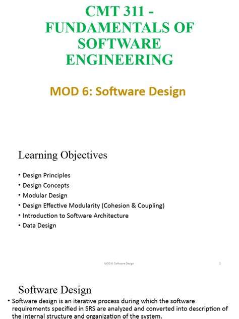 Mod 6 Software Design Pdf Component Based Software Engineering