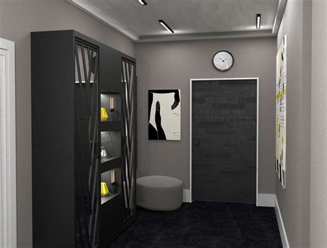 Коридор в серых тонах