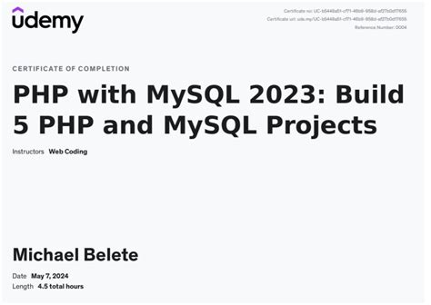 Michael Belete on LinkedIn: PHP with MySQL 2023 Build 5 PHP and MySQL Projects