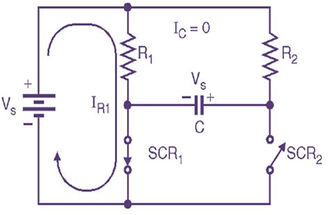 Class C Commutation Of Thyristor Scr Complementary Commutation