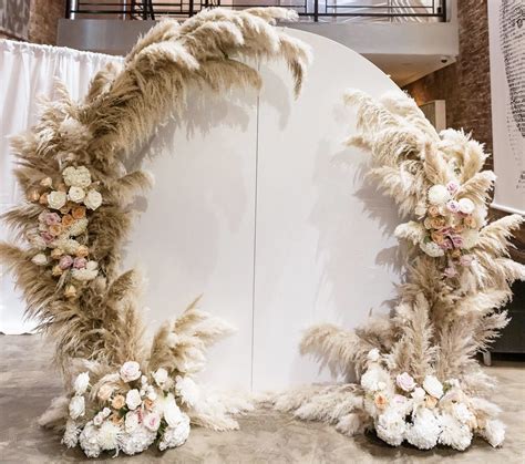 Pampas Grass Ceremony Altar Wedding Backdrop
