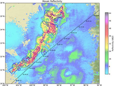 Composite Mosaic Reflectivity From Multiple Us Nexrad Radars Showing Download Scientific