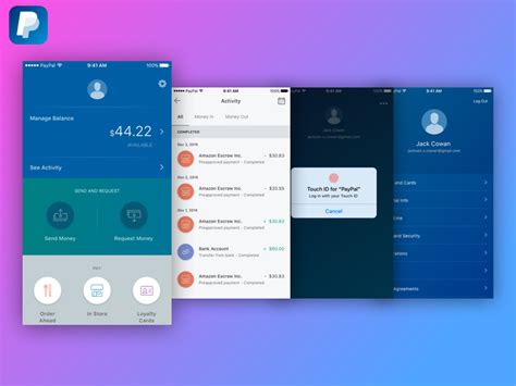Paypal Mobile Payment Ui Kit Freebiesjedi