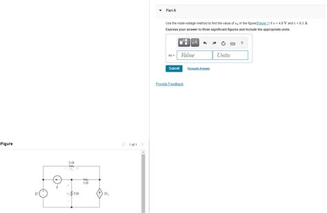 Solved Use The Node Voltage Method To Find The Value Of V Chegg