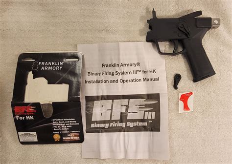 Franklin Armory Binary Trigger With Hk Type Housing Complete Drop In