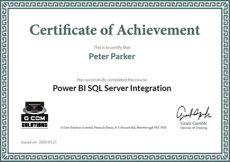 Power Bi Sql Server Integration G Com Solutions Limited