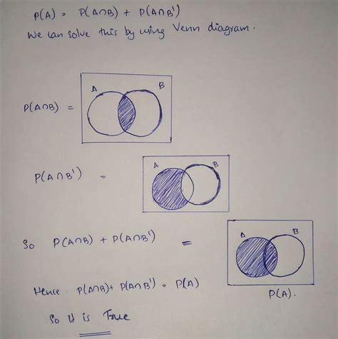 Solved P A P A And B P A And Bc Where Bc Means B Complement True Course Hero
