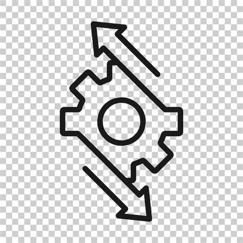 Premium Vector Workflow Icon In Flat Style Gear Effective Vector