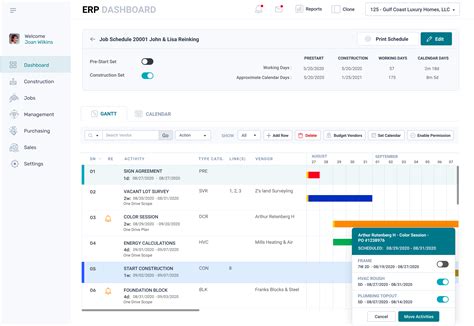 Erp Dashbaord Sass Behance
