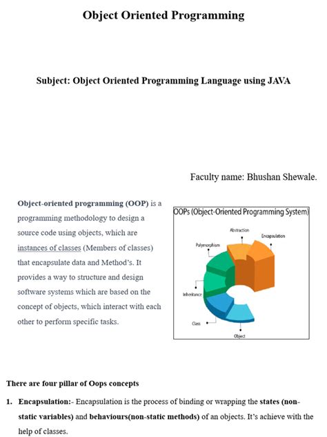 Unit 6 Oops Concepts Pdf Class Computer Programming
