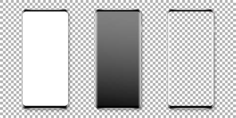 현실적인 스마트 폰 디스플레이 프리미엄 벡터