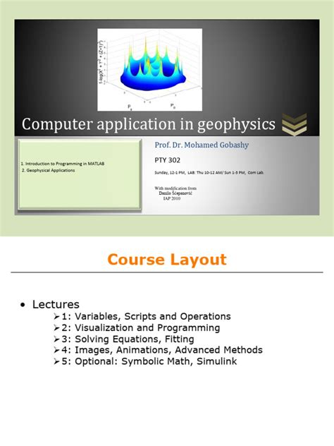 Pty 302 L1 Spring 2018 Pdf Matrix Mathematics Matlab