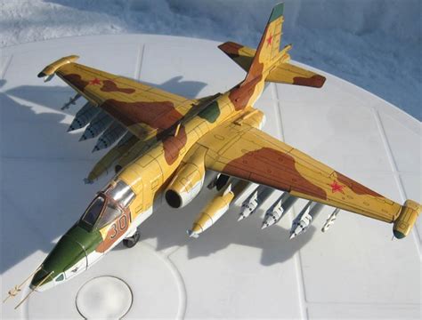 Модель Су-25 в масштабе 1:33. | Paperflug.ru