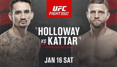 Ver Ufc Fight Night Holloway Vs Kattar En Vivo Español Espn