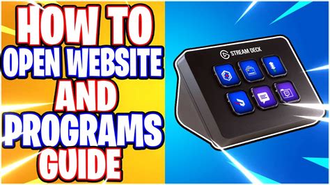 Stream Deck Ultimate OPEN WEBSITE PROGRAM Guide StreamDeck Mini Key XL Setup