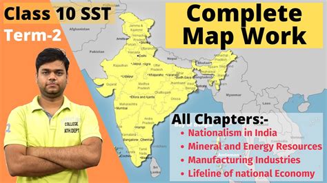 Complete Map Work In One Video Class 10 Sst Term 2 Map Work Youtube