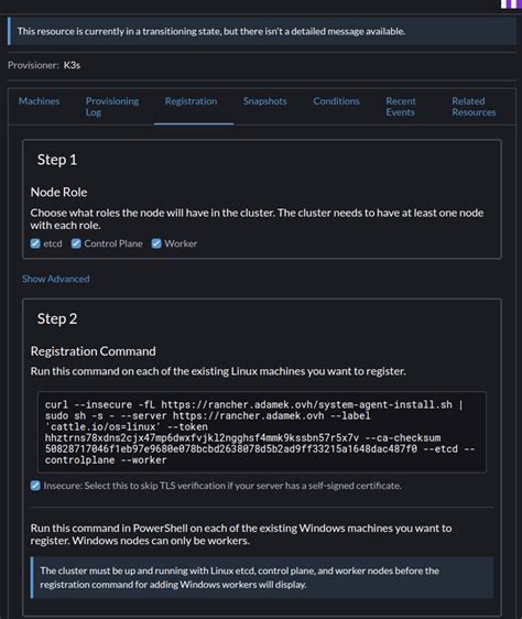 Bug Lost Connectivity Between Rancher Manager And One Node K3s Cluster After Reboot · Issue