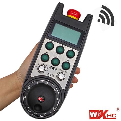 CNC Machine Tools Wireless Mpg Axis Handwheel Manual Pulse Generator Emergency Stop Rotary