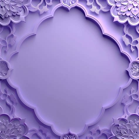 Stunning Modern Purple Islamic Background Premium Ai Generated Image