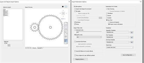 Import And Use Dfx Or Dwg Format 2d Sketch Geometry With Inventor Part