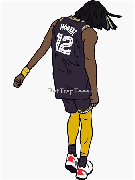 Ja Morant Griddy Sticker For Sale By Rattraptees Redbubble