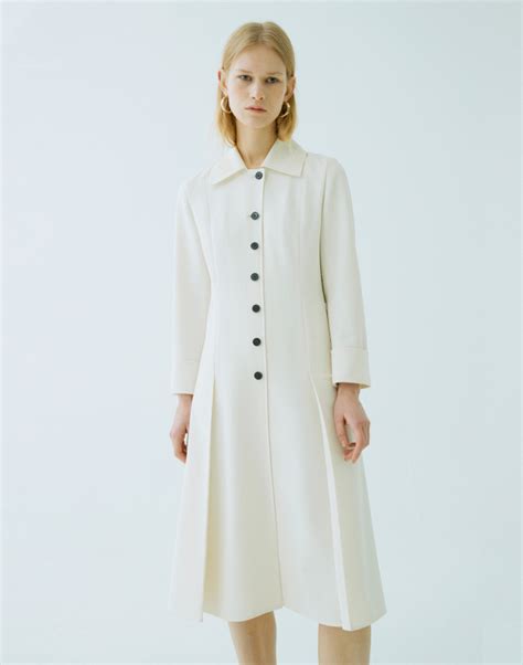 [the H] 아이보리 스트랩 긴팔원피스