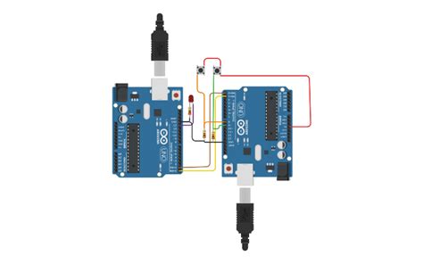 Circuit Design Comunicação Serial Tinkercad