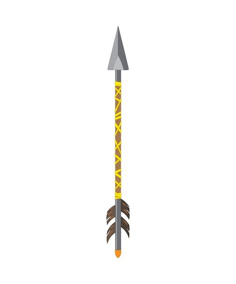 Premium Vector Vector Illustration Of Arrow With Feathers