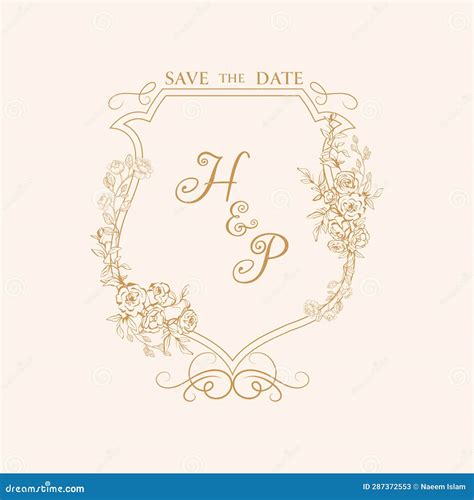 Fa Initial Wedding Monogram Logo Crest F And A Wedding Logo Design