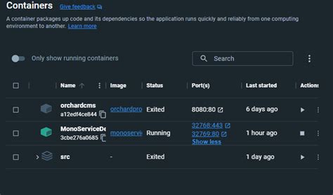 Asp Net Mvc Default Visual Studio Enable Docker Project Container Runs But Page Isn T Working