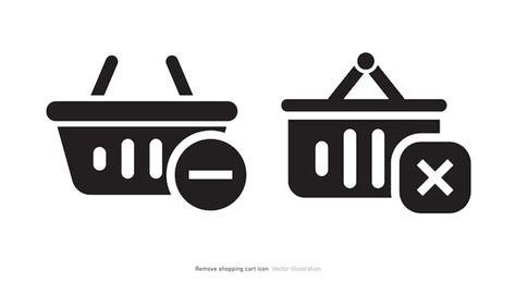 Premium Vector Remove Shopping Cart Icon Design Vector Illustration