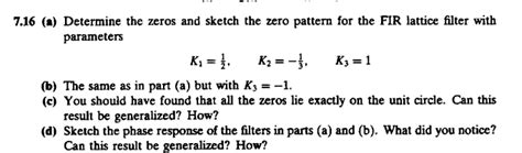 solved 7 16 a ﻿determine the zeros and sketch the zero