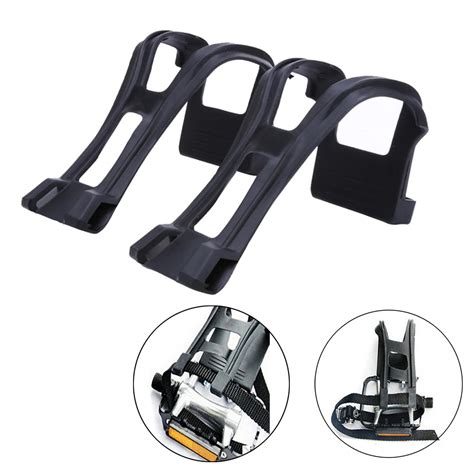 1Pair Cycling Bicycle Strapless Bike Toe Clips Pedal Clips Half Clips ...