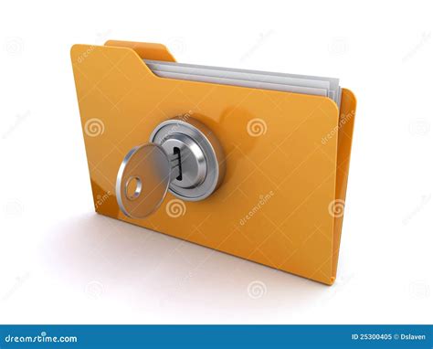 Locked Folder Stock Illustration Illustration Of Concept 25300405