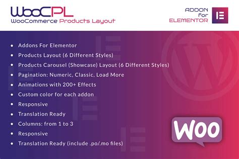 Woocommerce Products Layout For Elementor 10